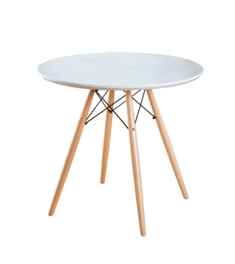 Eames Round Table White Wood Classics 9952